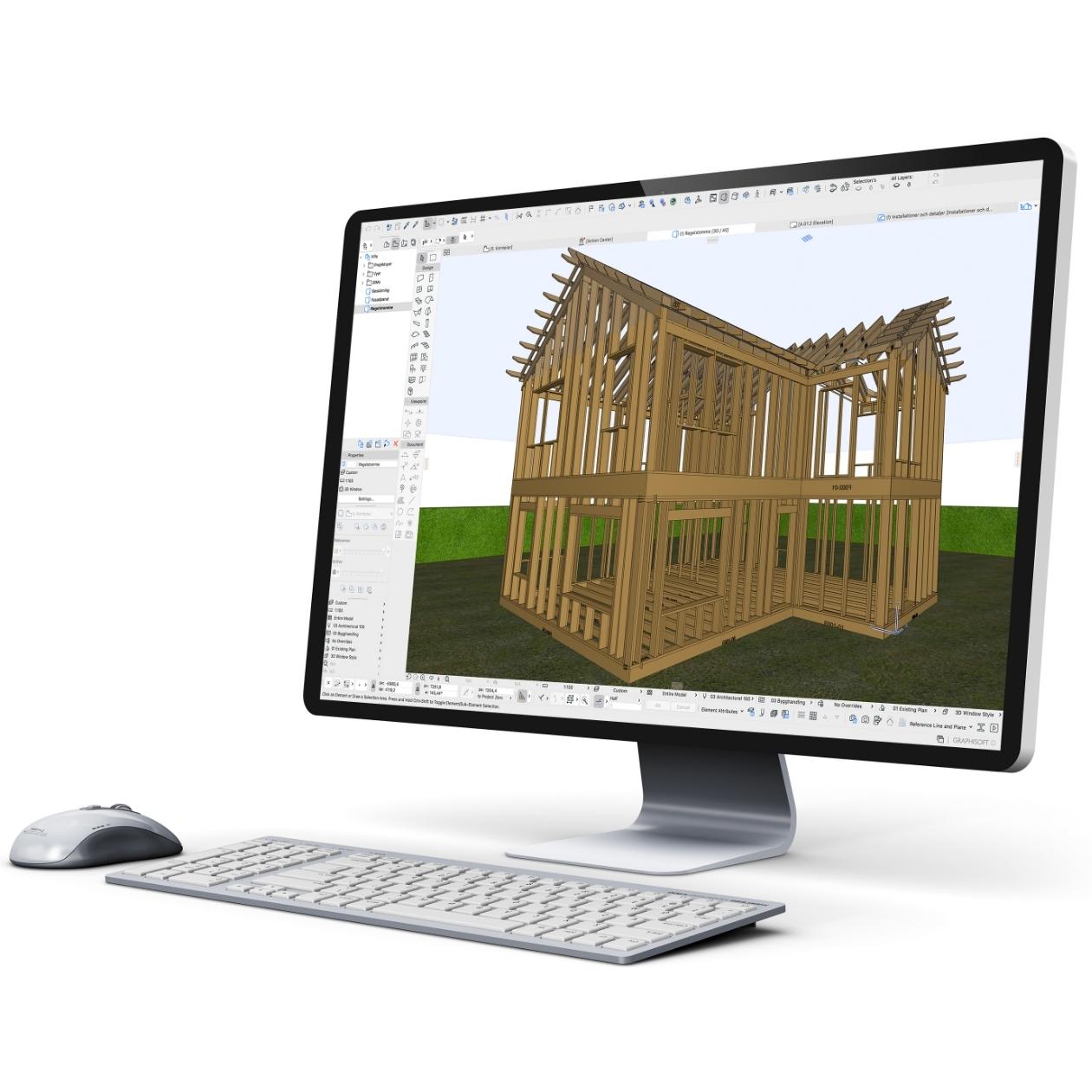 ArchiFrame, träkonstruktioner för Archicad - Nordic BIM Group
